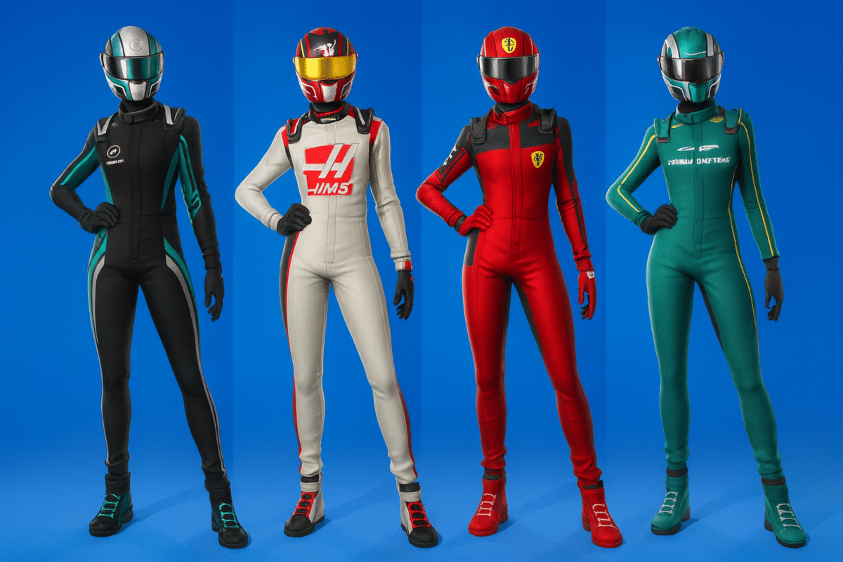 Fortnite tease une collaboration F1 exclusive avec skins, courses et ...
